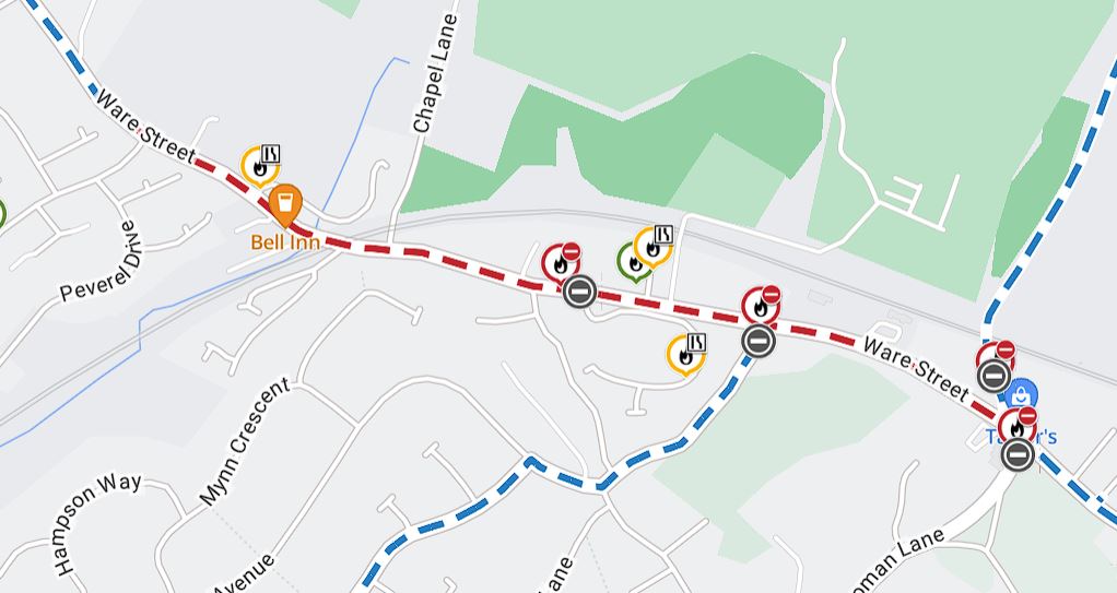 They're certainly getting diggy with it! Road works in Bearsted | Your ...